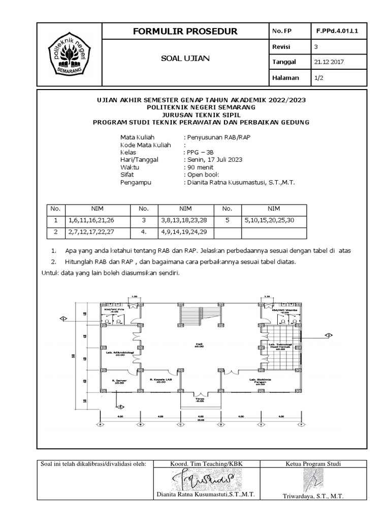 Soal Uas Rab Rap 2 | PDF