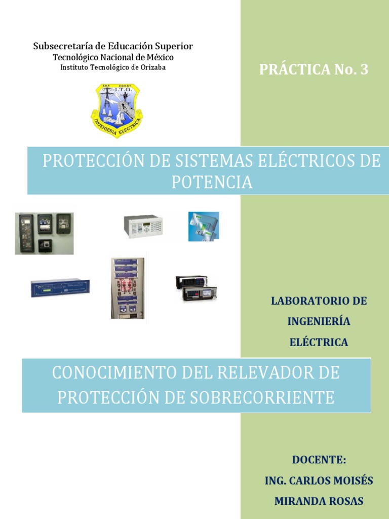 Relevadores de Sobrecorriente Microprocesados | PDF | Corriente eléctrica | Fusible (Eléctrico)