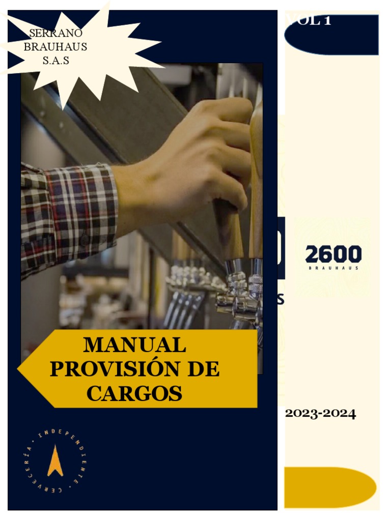 Manual de Provision de Cargos Serrano Brauhaus S.A.S Corregido Final ... Manual de Provision de Cargos Serrano Brauhaus S.A.S Corregido Final ...