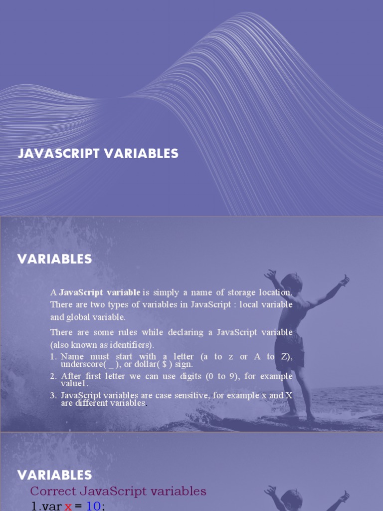 Javascript Variables | Download Free PDF | Variable (Computer Science) | Java Script