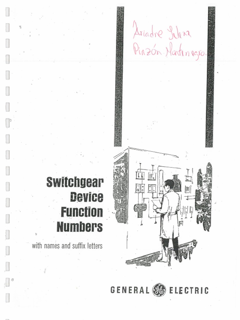 Switchgear Device Funtion Number - GE - Libro Azul (Completo) | PDF