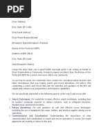Letter of Request For Fire Drill | PDF