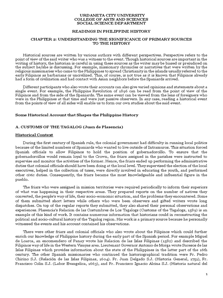 Chapter 2 Understanding the Significance of Primary Sources | PDF | Age ...