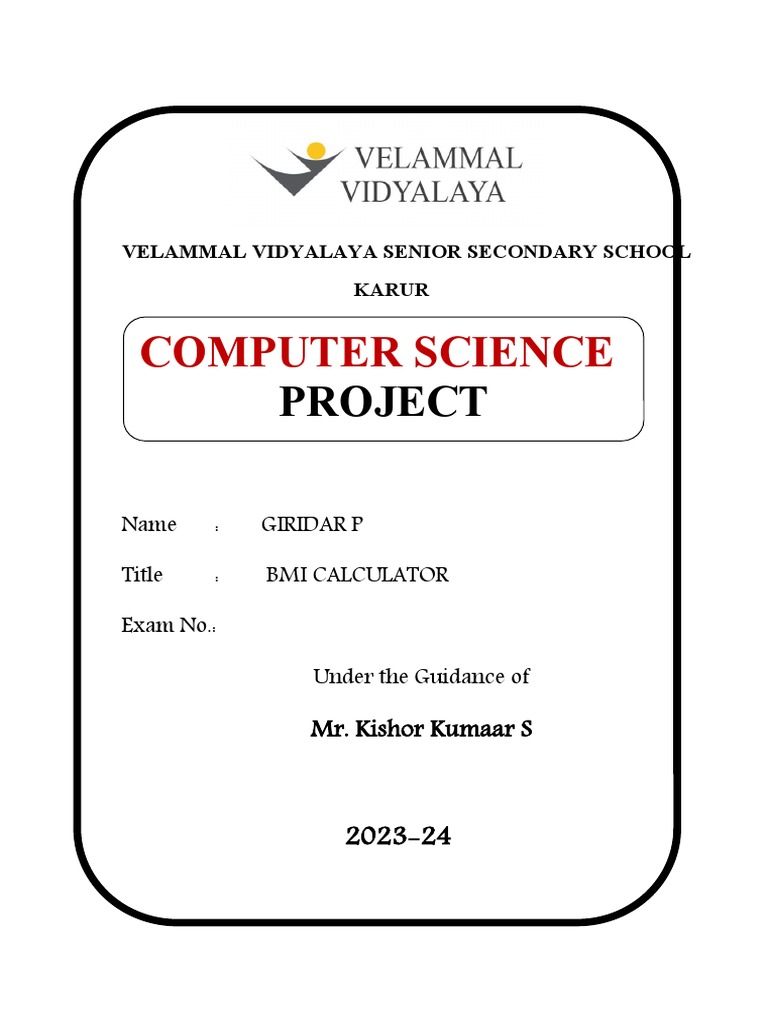 Bmi Calculator | PDF | Programming | Computer Program