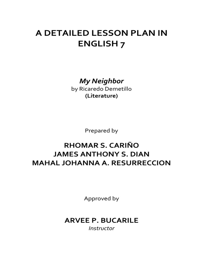 LT My Neighbor v1 With Comments | PDF | Poetry | Creativity