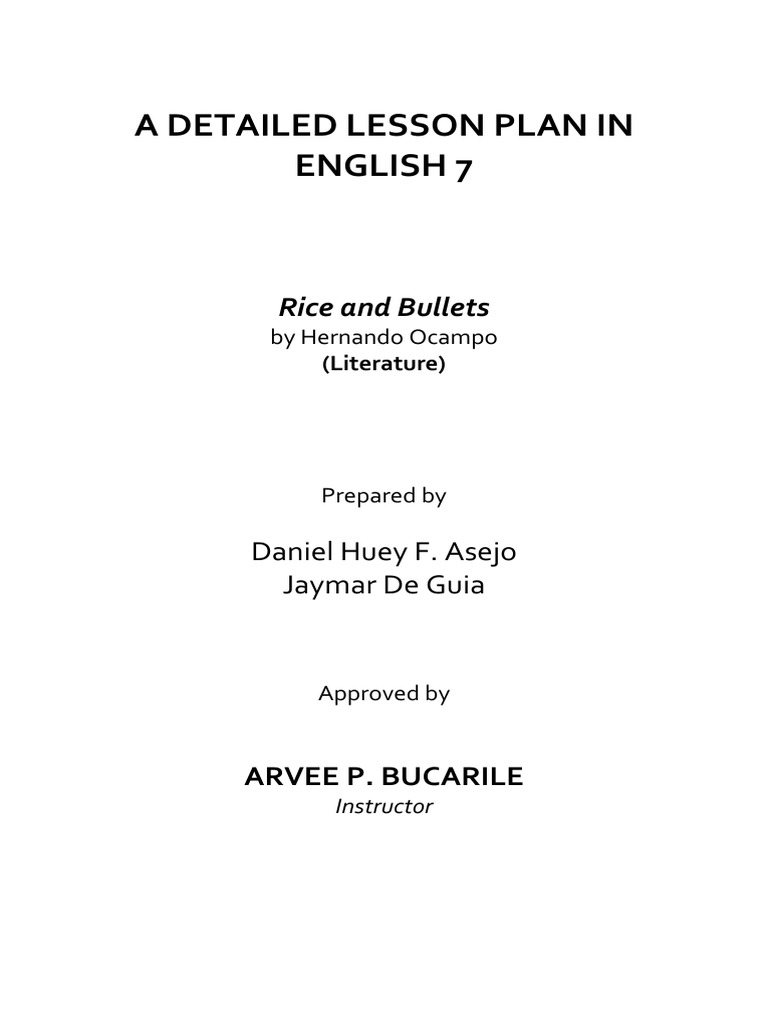 Revised Lesson Plan Template | PDF | Lesson Plan | Psychological Concepts