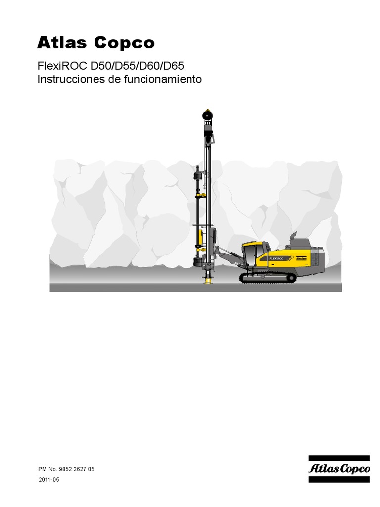 Atlas Copco Flexiroc D50 D55 D60 D65 Instrucciones De Funcionamiento