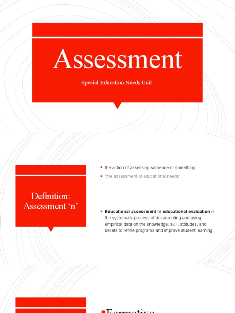 Assessment Presentation | PDF | Educational Assessment | Learning