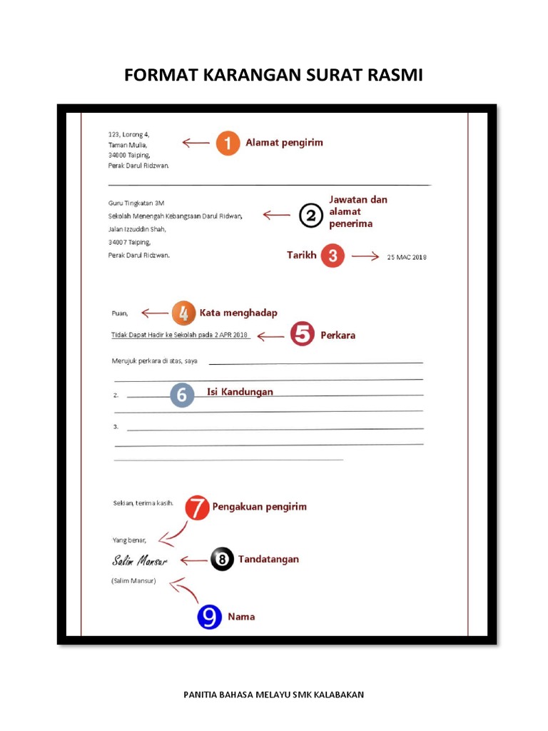 Format Surat Rasmi | PDF