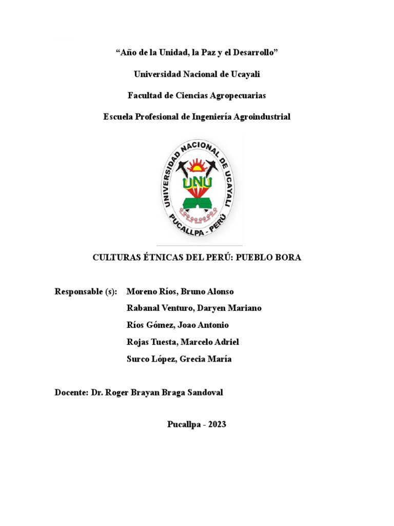 Cultura Bora | PDF | Perú | Imperio Inca