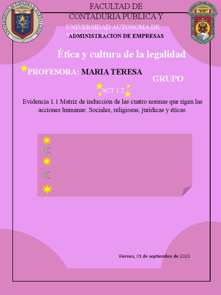 Matriz de Induccion Etica | PDF