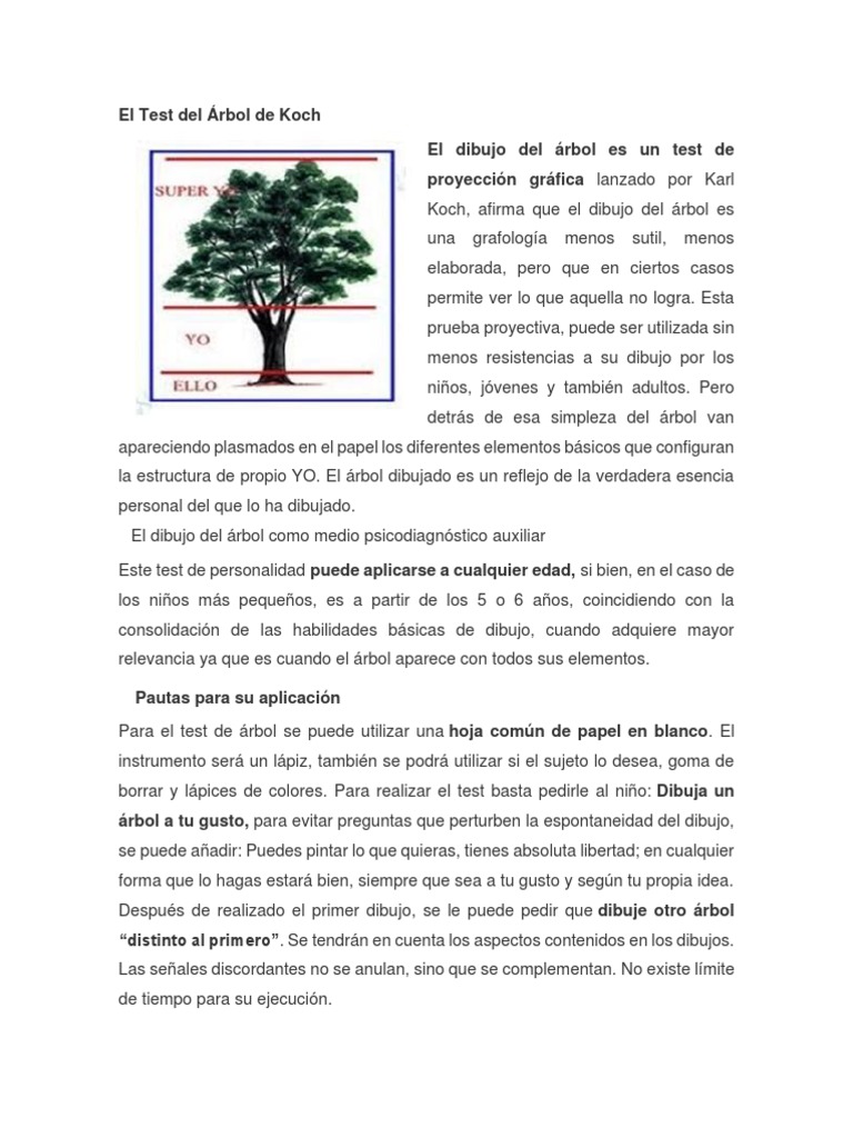 Página Introductoria - Test Del Árbol de Karl Koch | PDF