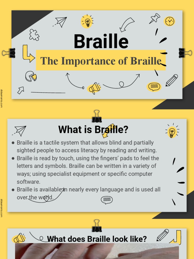 Understanding Braille for the Visually Impaired | PDF | Visual ...