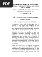 Ley ISSFAM 2019: Prestaciones y Retiro | PDF | Pensión | Militar