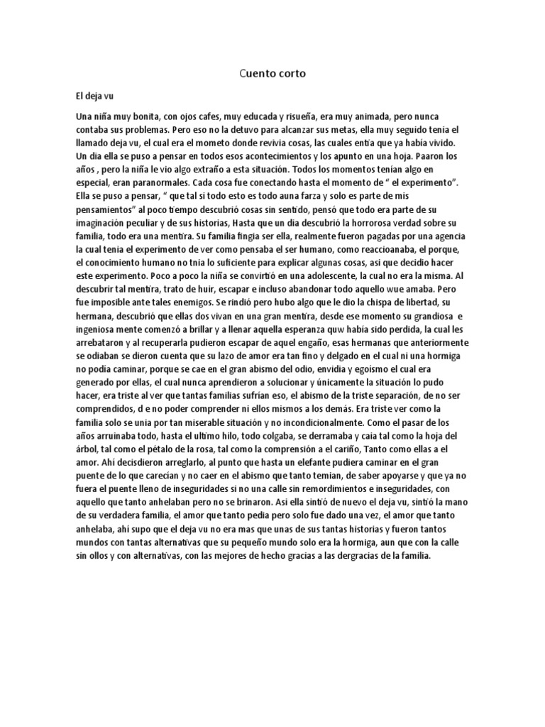 Cuento Corto | PDF | Amor