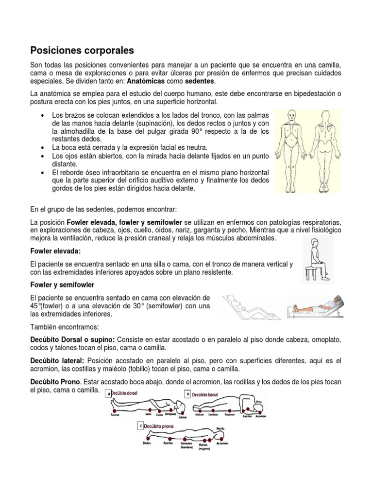 Posiciones Corporales | PDF