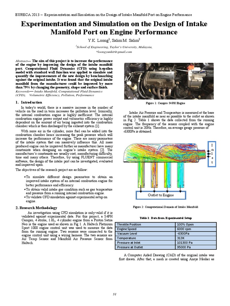 Articulo - Intake Manifold | PDF | Engines | Computational Fluid Dynamics