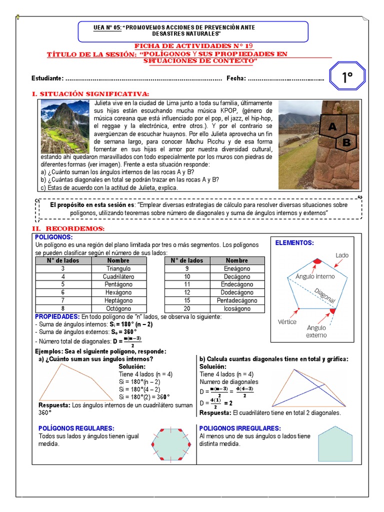 Ficha #19 - 07092023 | PDF | Geometría euclidiana | Geometría del plano ...