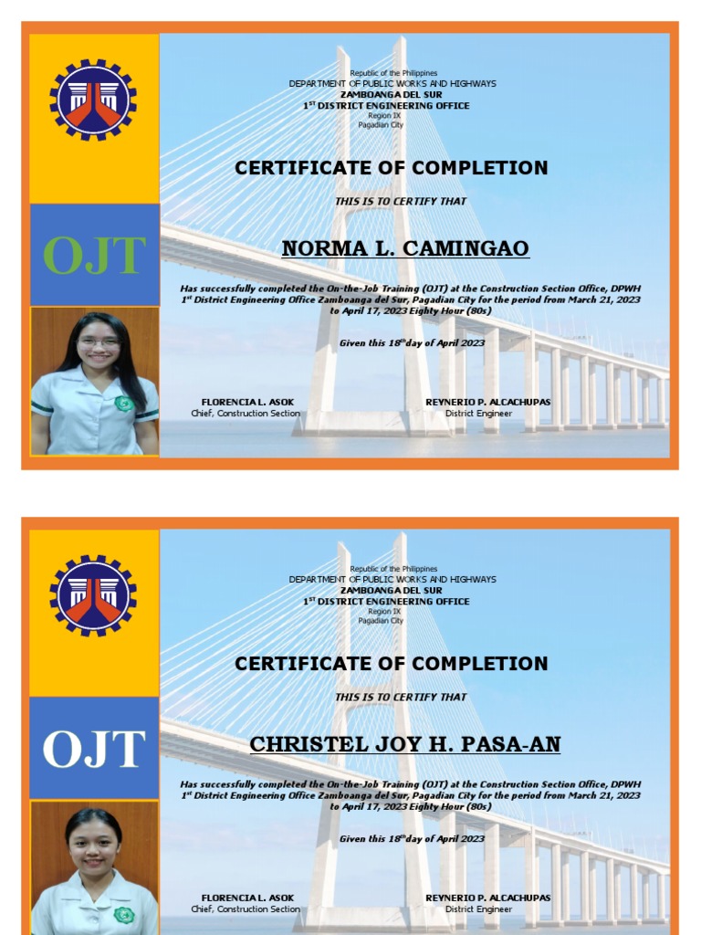 Certificate Ojt | PDF | Social Economy | Change
