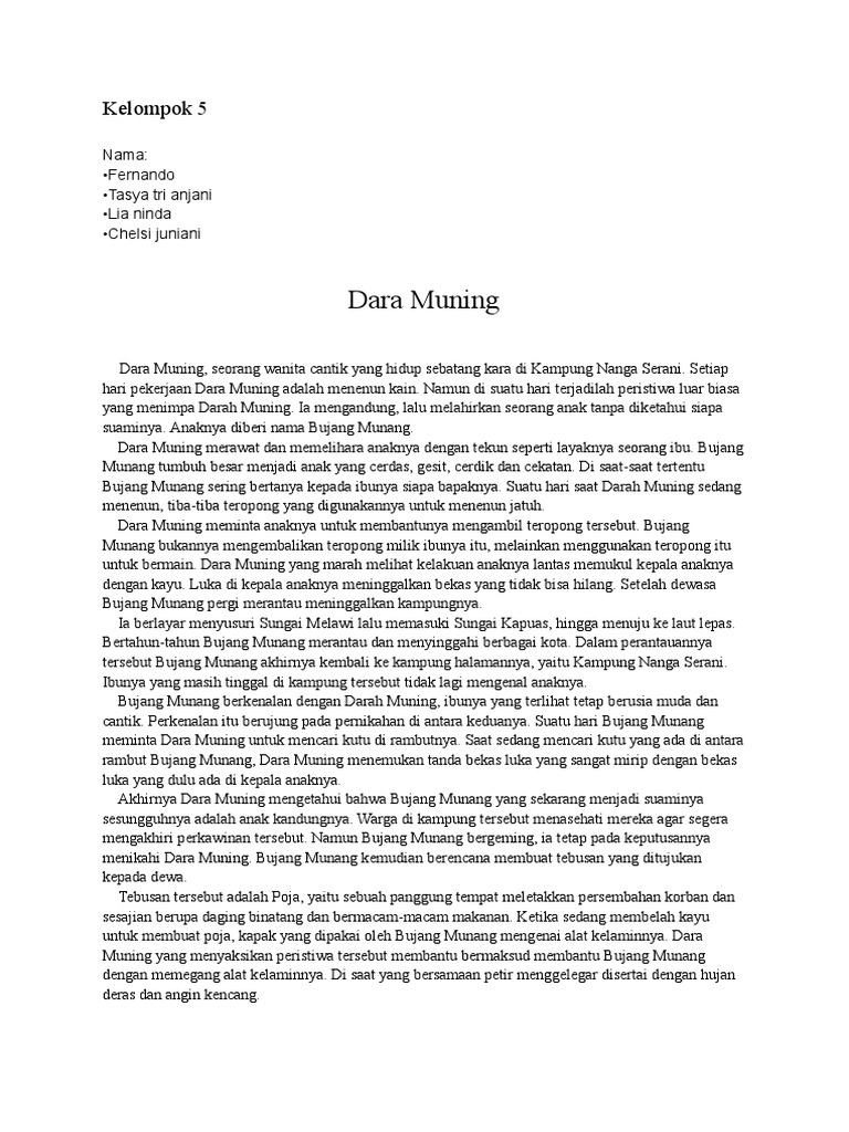 Naskah Dara Muning | PDF