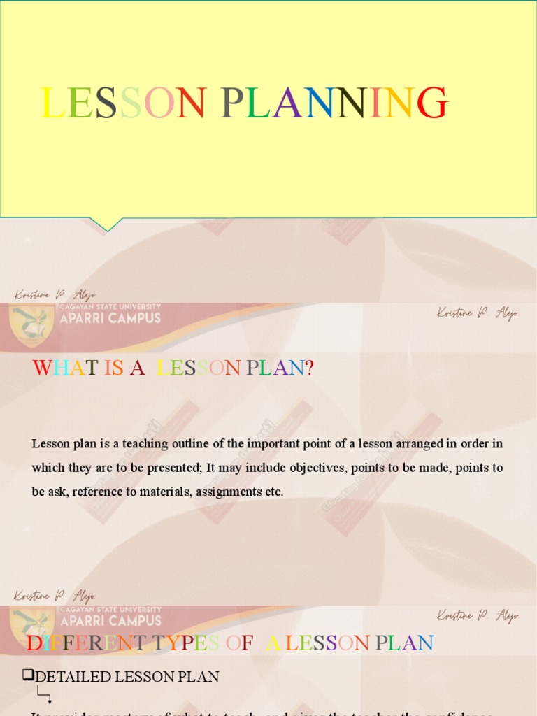 Sst-55-Ppt Lesson Planning - Topic | PDF | Lesson Plan | Learning