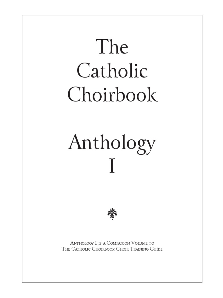 The Catholic Choir Book | PDF | Choir | Gregorian Chant