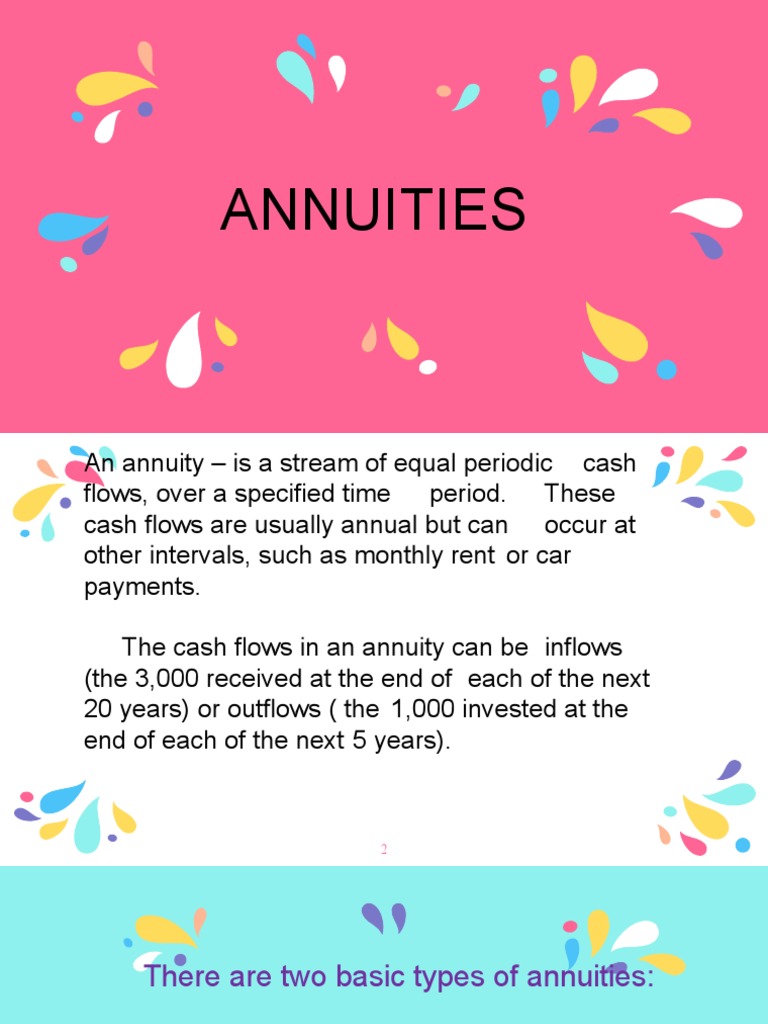 ANNUITIES | PDF | Present Value | Money