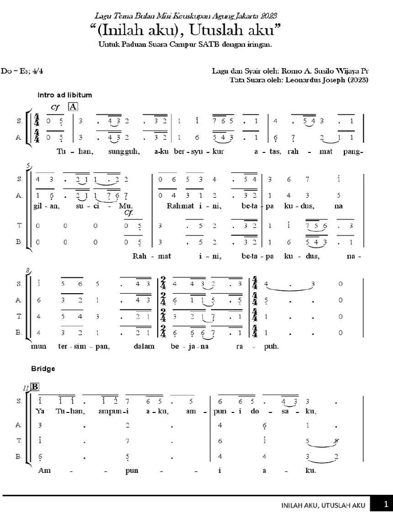 Inilah Aku, Utuslah Aku | PDF