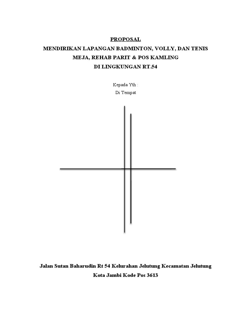 Contoh Proposal Mendirikan Poskamling | PDF
