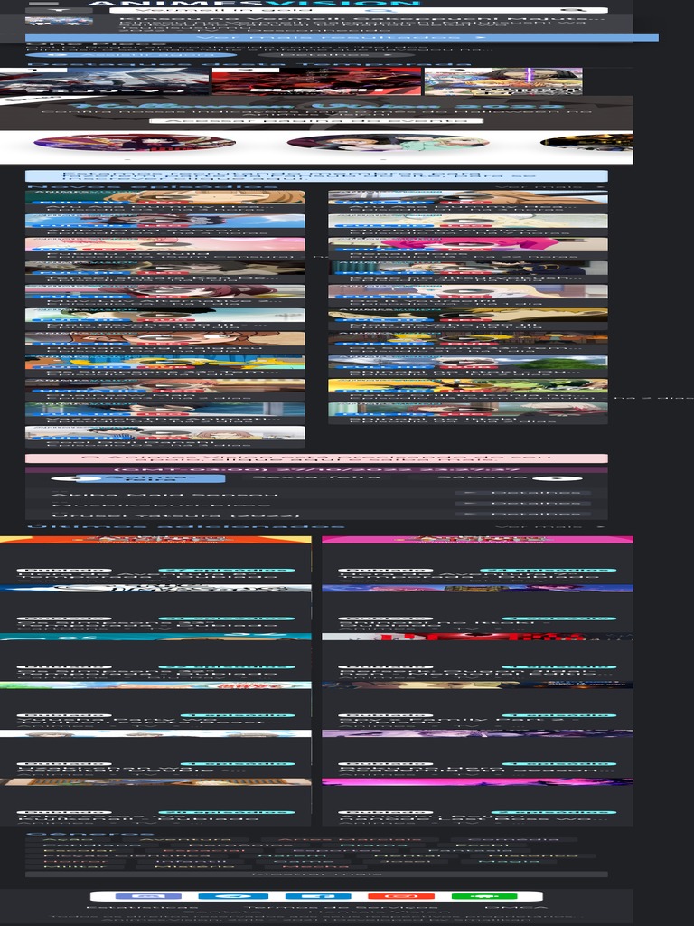 Animes Vision - Assistir Animes Online Grátis HD | PDF | Entretenimento ...