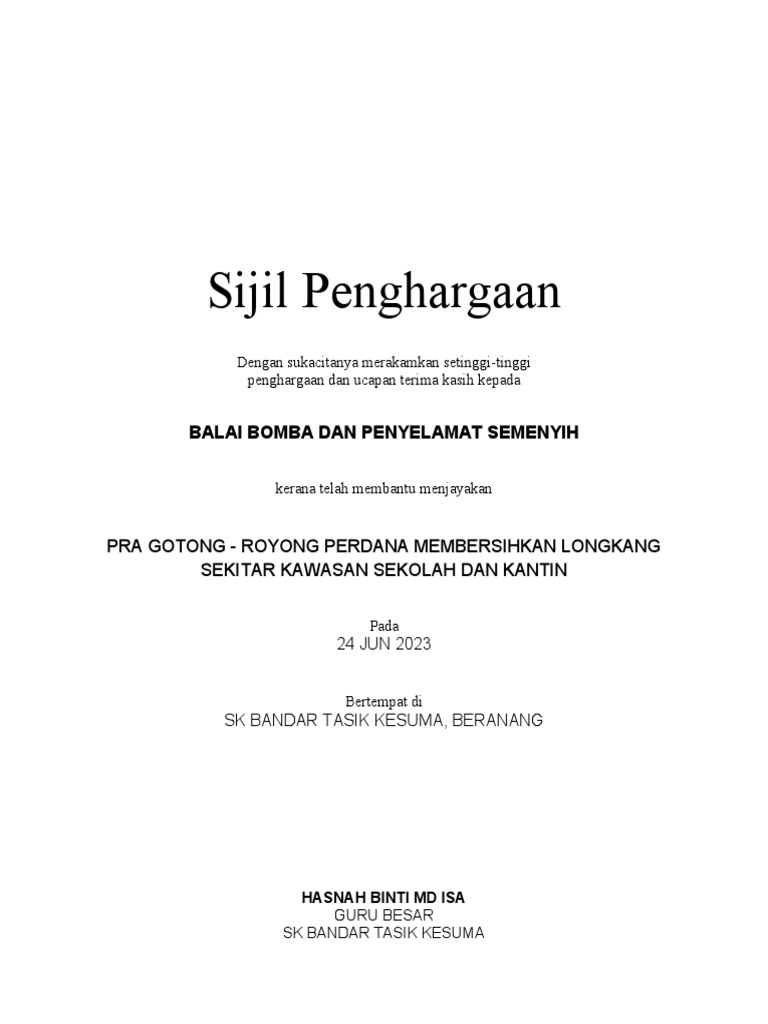 Sijil Bomba | PDF