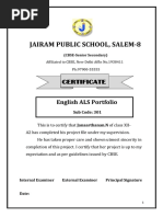 Class 12 English Project 2024 2025 | PDF