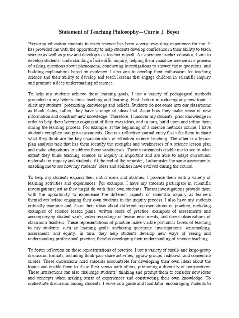 Beyer (Study) | PDF | Learning | Teachers