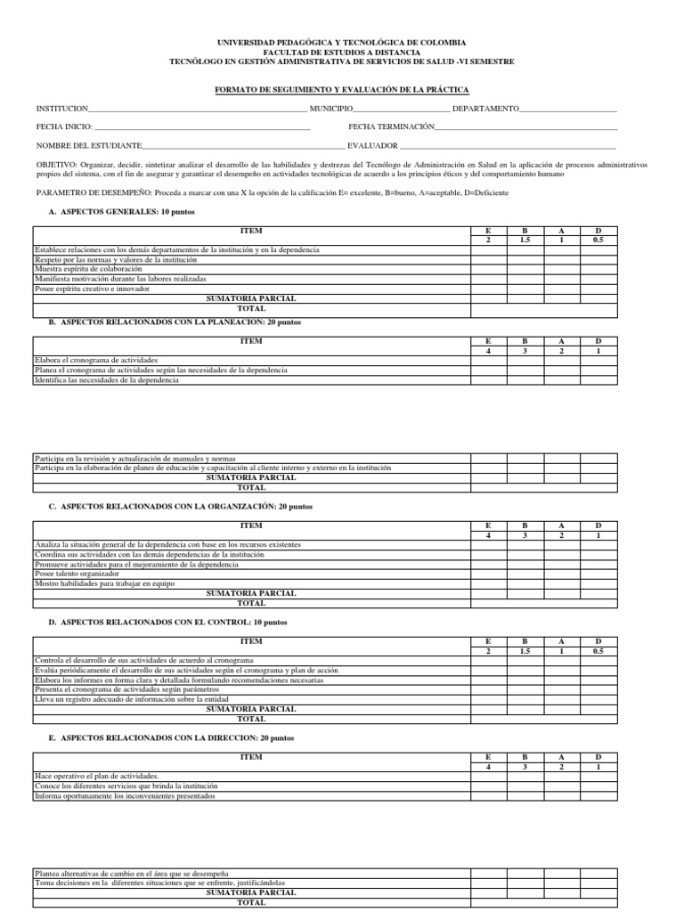 Formato Evaluación Institucional | PDF | Institución | Planificación