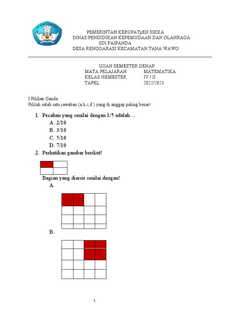 Matematika Kelas 4 | PDF