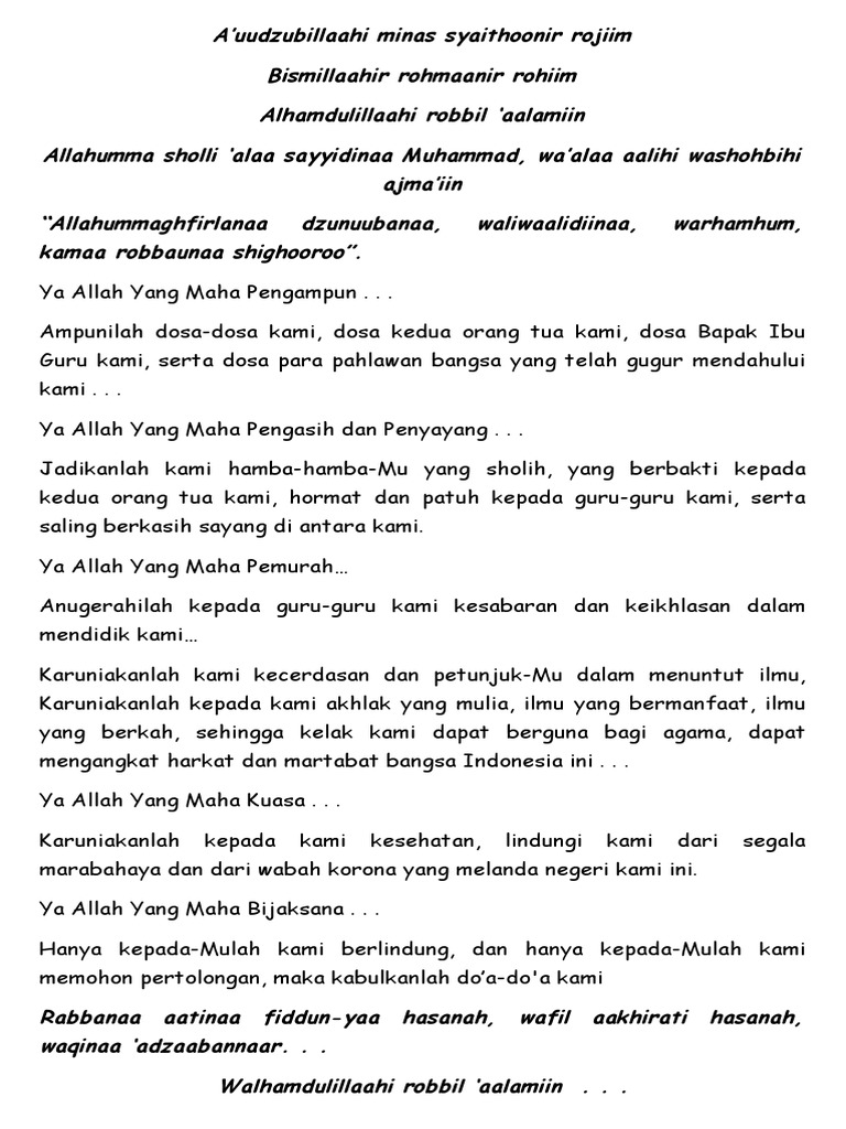 Doa Upacara 1 | PDF | Agama & Spiritualitas