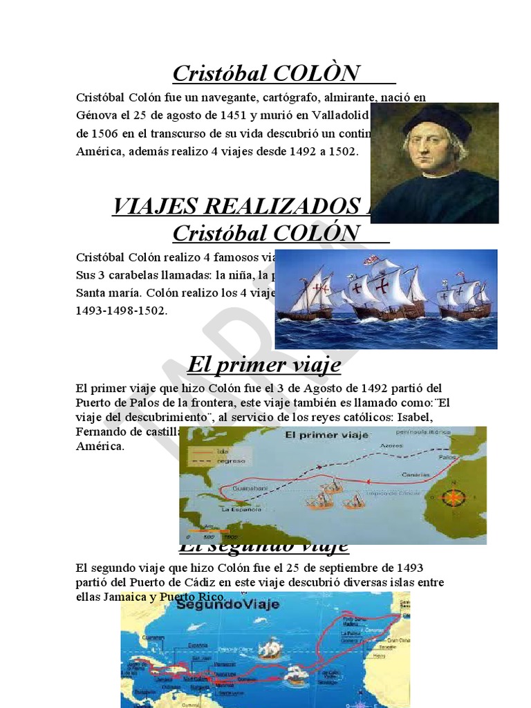 Cristóbal COLÒN | PDF | Viajes y turismo | Historia
