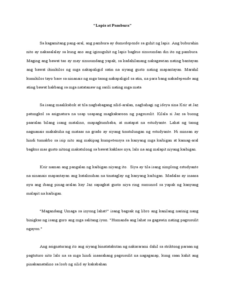 Pagbasa Short Story | PDF