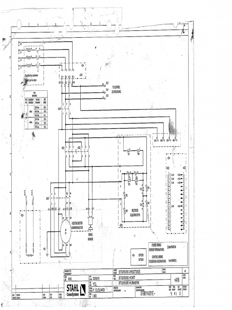 Tecle Stahl ST50 Manual Elec. | PDF
