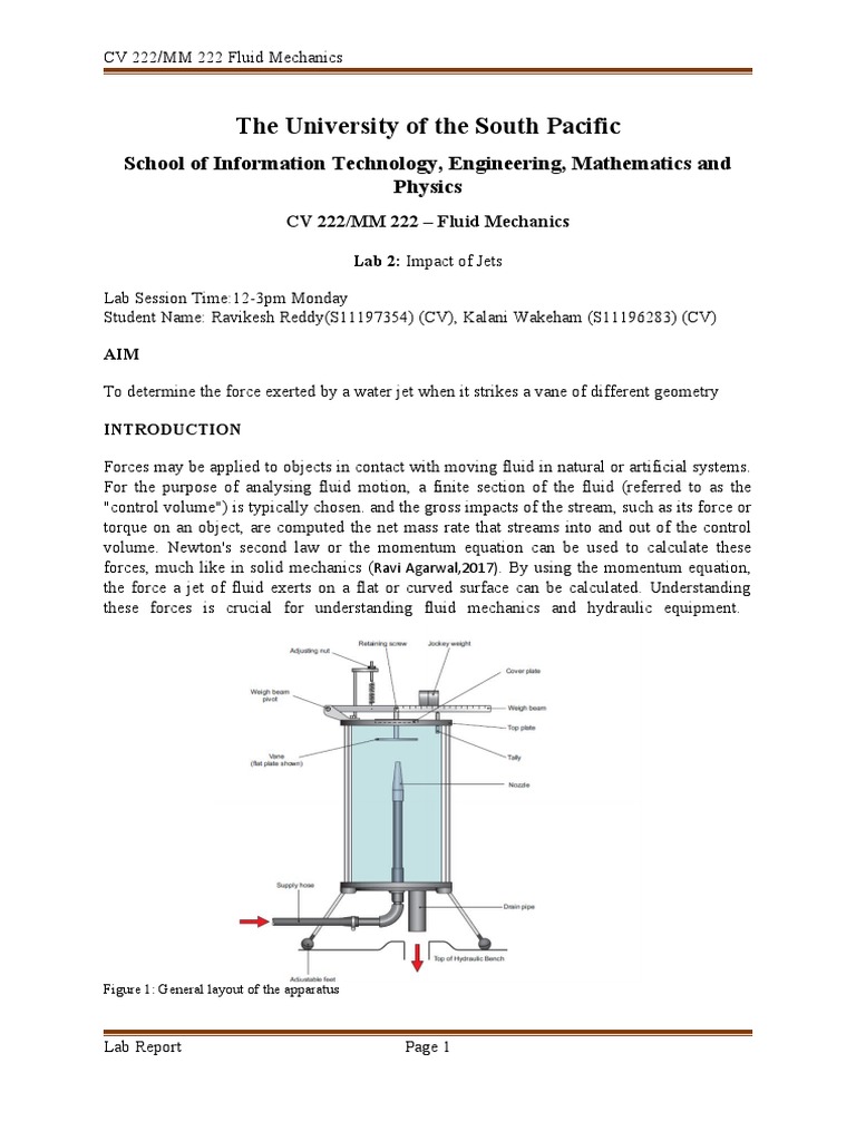 CV222 Lab 1 - 1 | PDF | Turbomachinery | Force