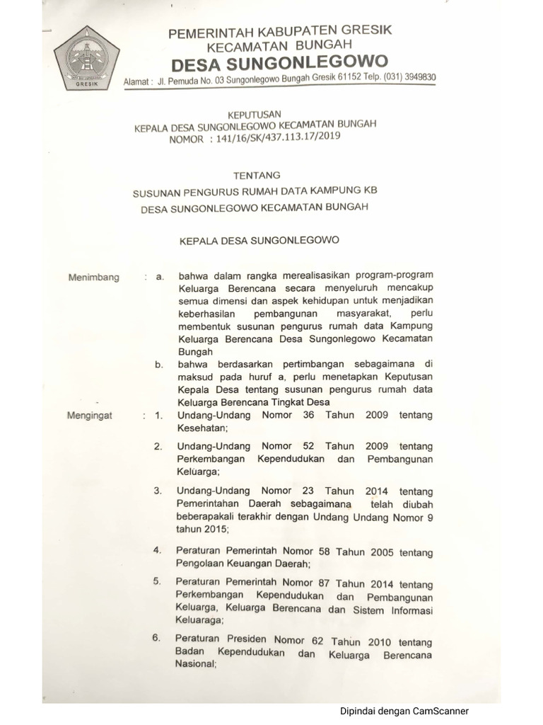 SK RDK Sungonlegowo | PDF