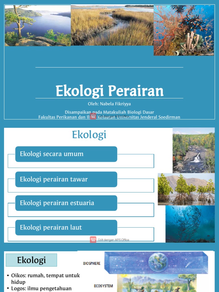 Ekologi Perairan | PDF