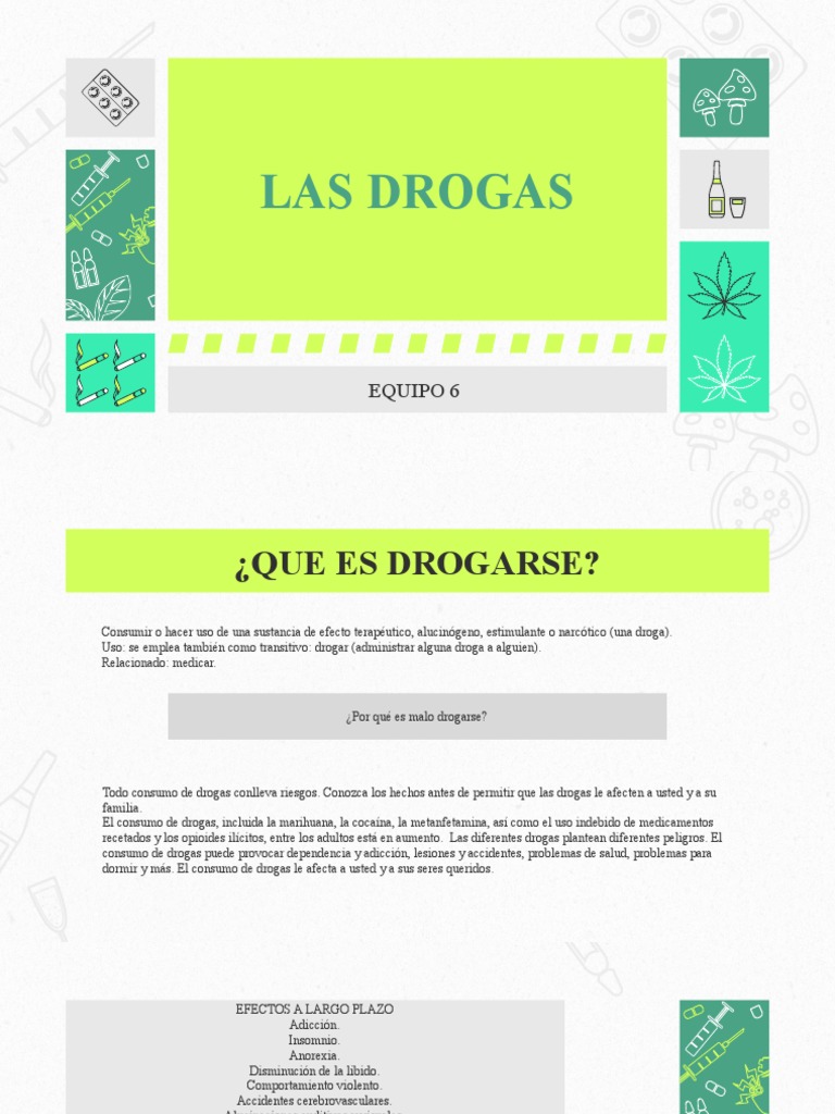 Dramatizacion-Las Drogas | PDF | La dependencia de sustancias | Drogas