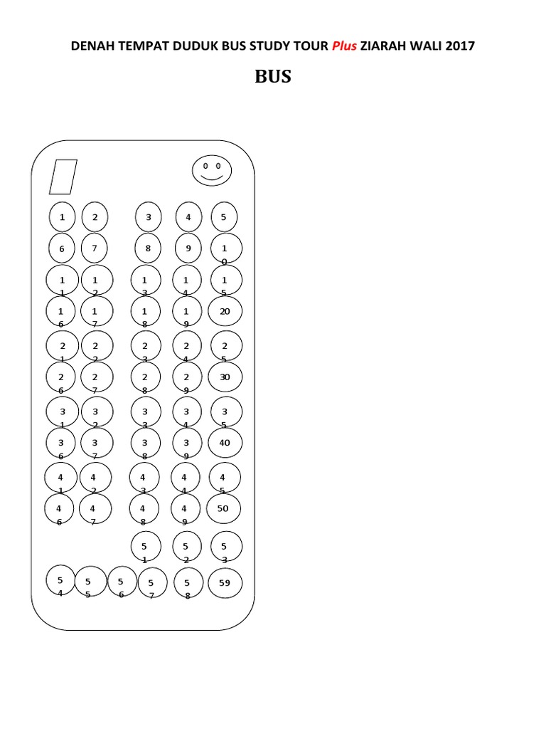 Denah Tempat Duduk Bus | PDF