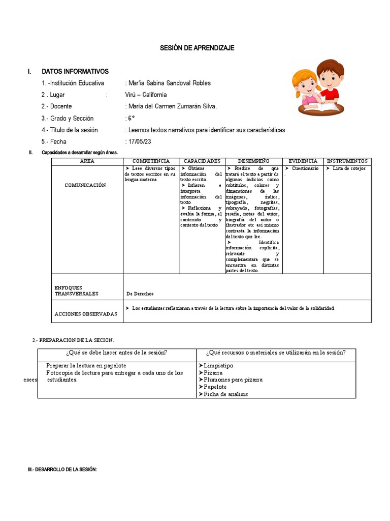 Comprension Lectora El Vaso Con Agua | PDF | Aprendizaje