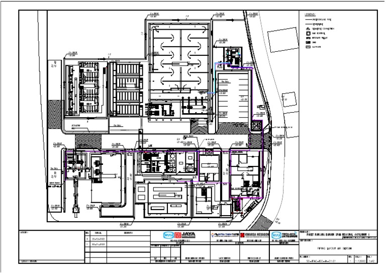 Piping Layout AIR BERSIH | PDF