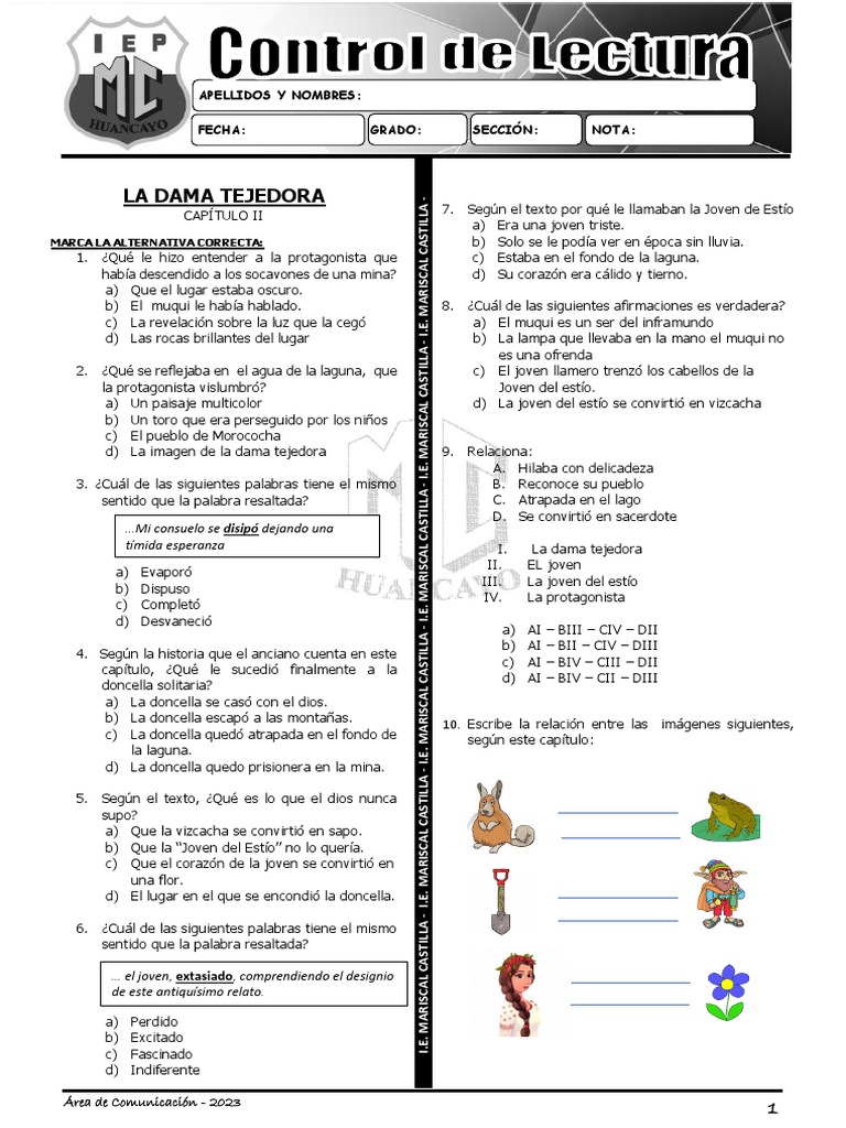 Control - Lec - Laguna de Espejismo - CAP 2 - Imprimir | PDF