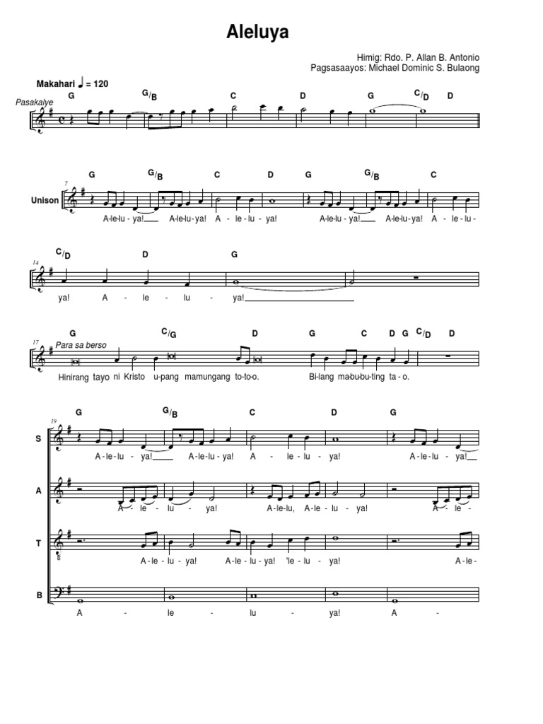 Aleluya Misa Antonio | PDF