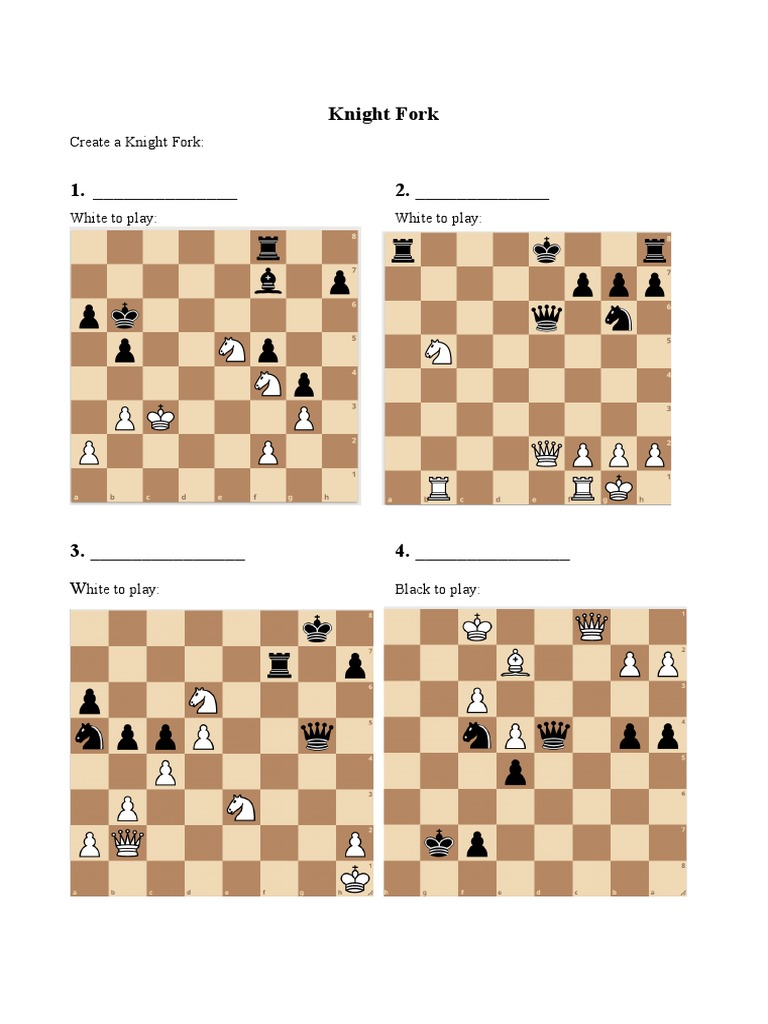 Worksheet - Fork | PDF