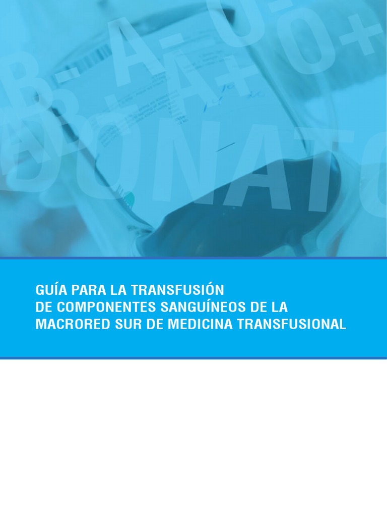Guia Hemotransfusion 2022 | PDF | Transfusión de sangre | Tipo de sangre